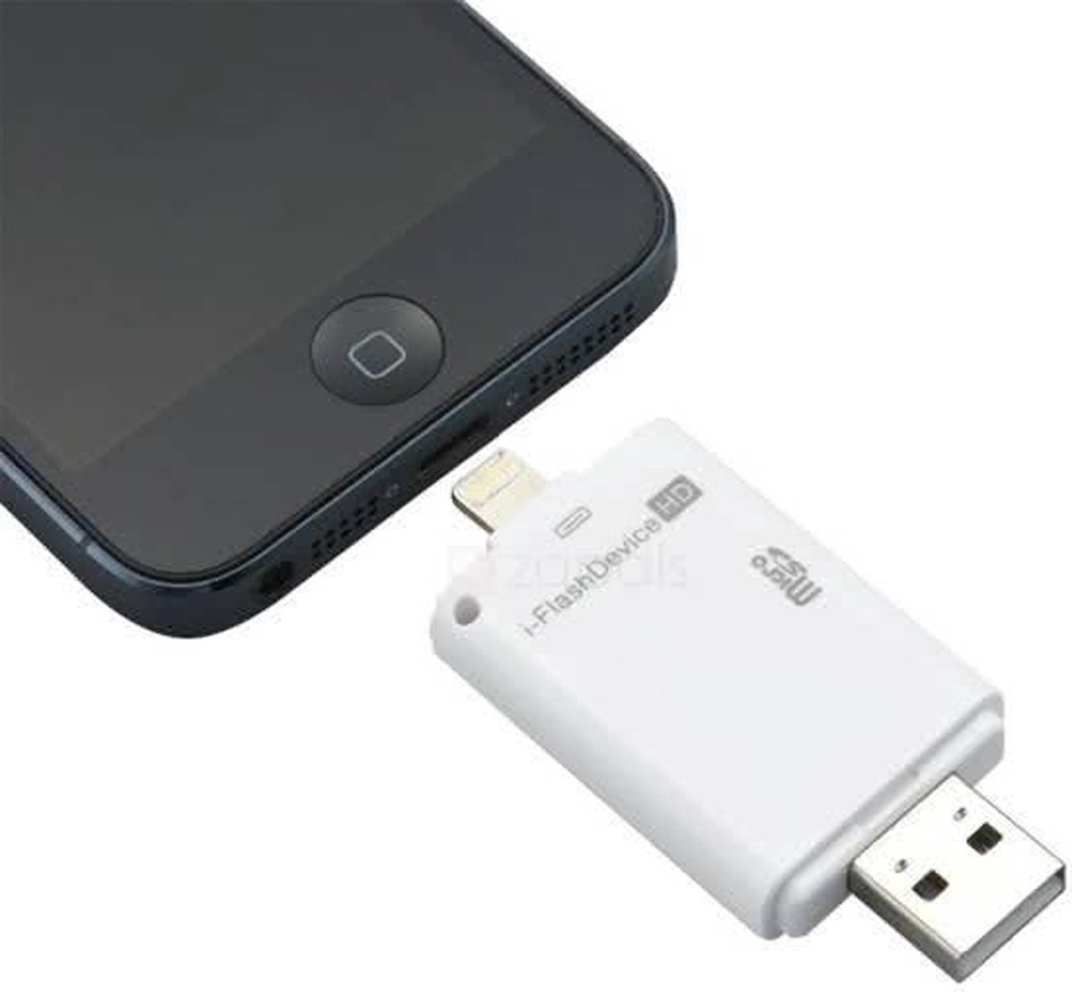 Flash drive - micro usb - smartphone - extern geheugen - Wit | bol.com