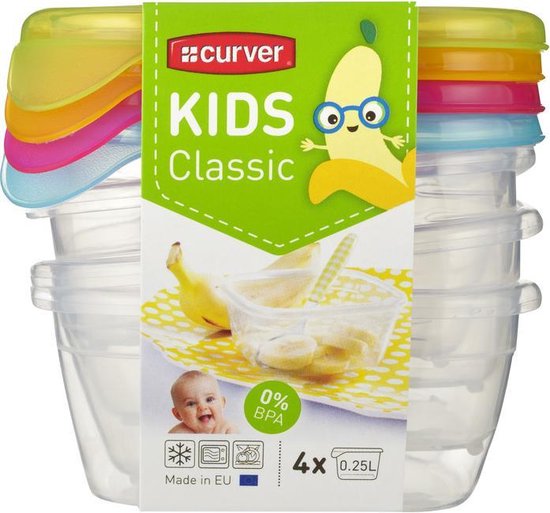 Curver set Kids classic - Vershouddozen - kunststof - multicolour ...