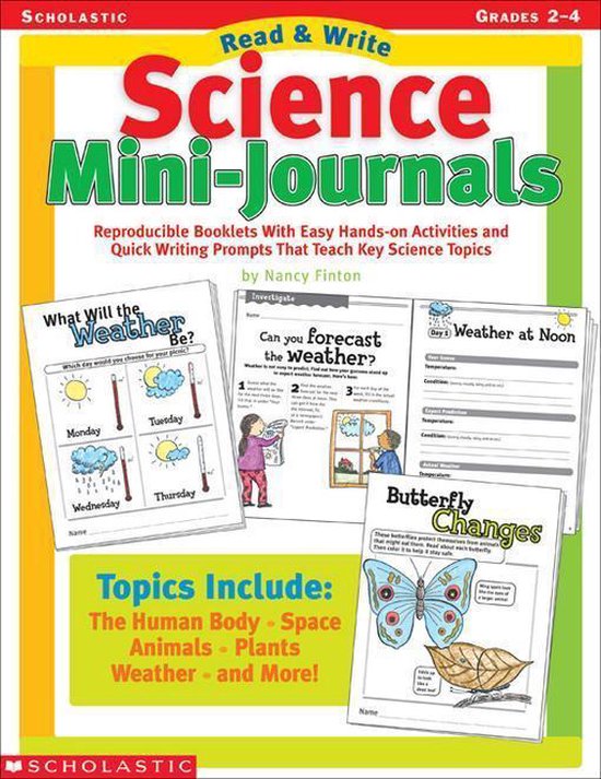 Read & Write Science Mini-Journals: Reproducible Booklets With Easy ...