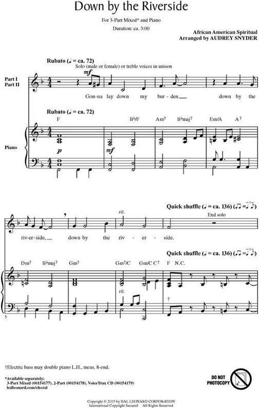 Down by the Riverside, Audrey Snyder | CD (album) | Muziek | bol