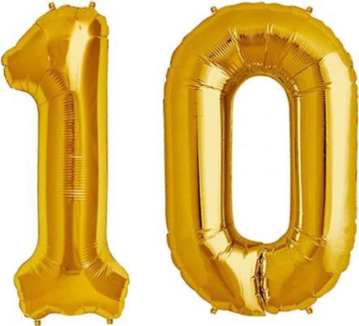 bol.com | Cijfer 10 Goud Helium 86 cm Excl. Helium