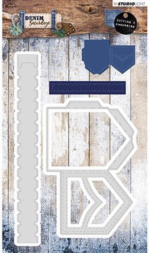 Denim Saturdays - Embossing Die-cut Stencil - Maak mooie kaarten en ...