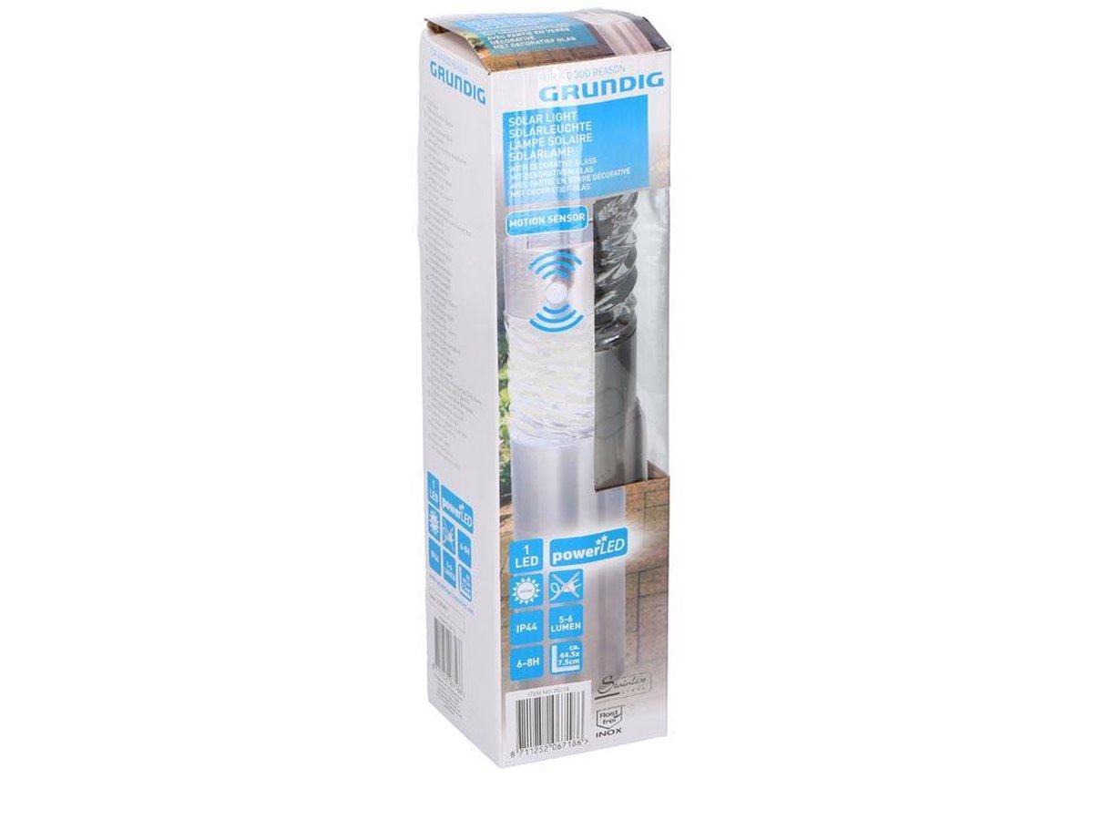 Grundig Solarlampen - met Bewegingssensor - 2 stuks - Decoratief glas ...