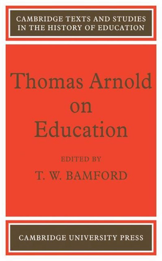 Thomas Arnold On Education, Bamford | 9780521110266 | Boeken | bol