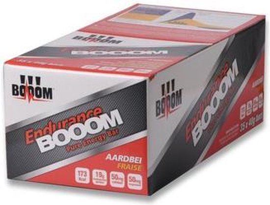 Box BOOOM Pure Energy Bar 35 st Aardbei | bol.com