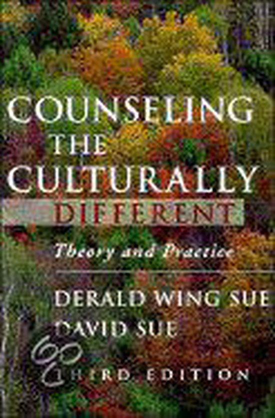 Counseling the Culturally Different, Derald Wing Sue | 9780471148876 ...