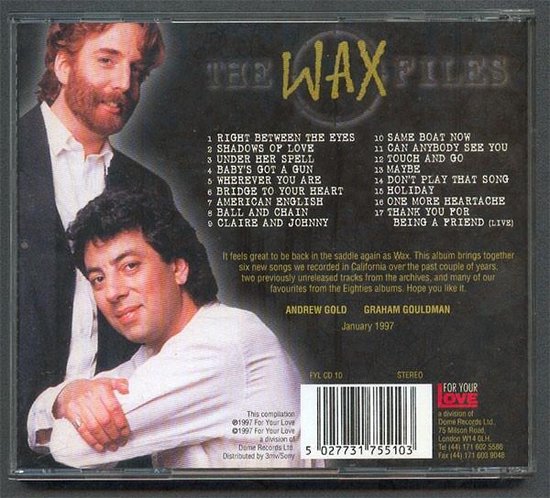 Wax - Wax Files - The Best Of, Wax | CD (album) | Muziek | bol