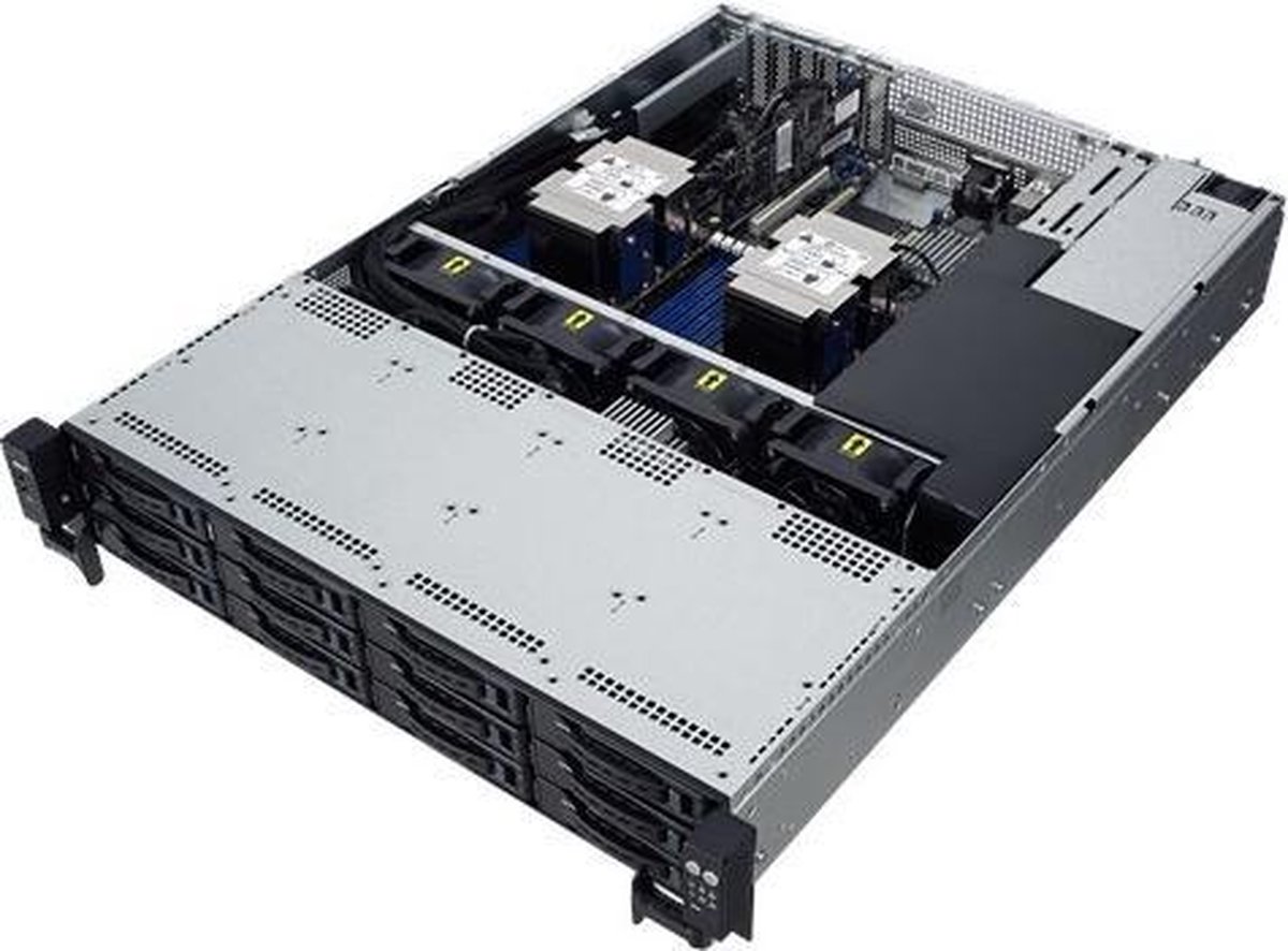 ASUS RS520-E9-RS12 Intel® C621 LGA 3647 Rack (2U) Zwart, Roestvrijstaal | bol.com