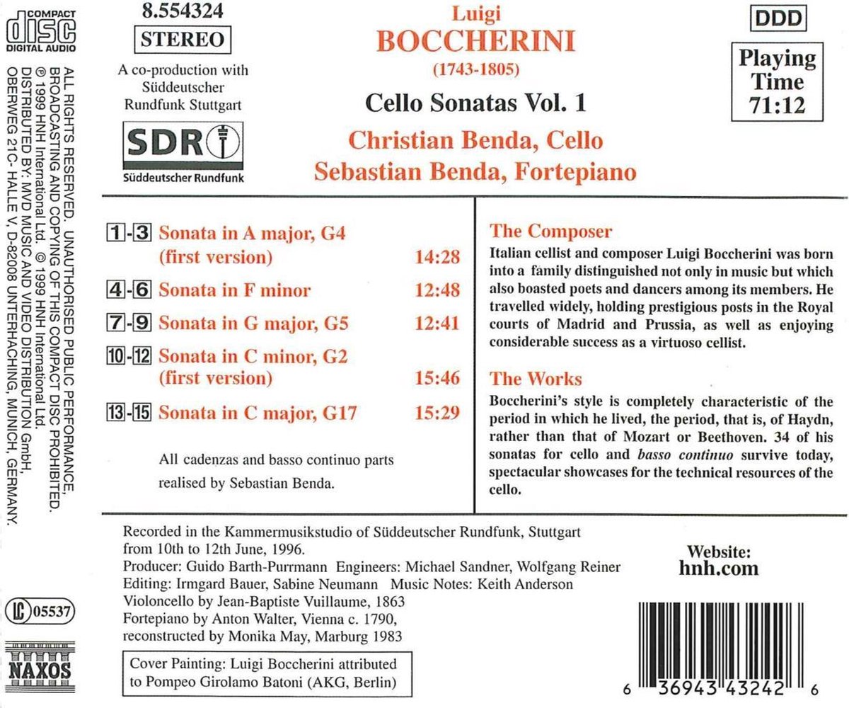Christian Benda - Cello Sonatas Volume 1 (CD), Sebastian Benda | Muziek ...
