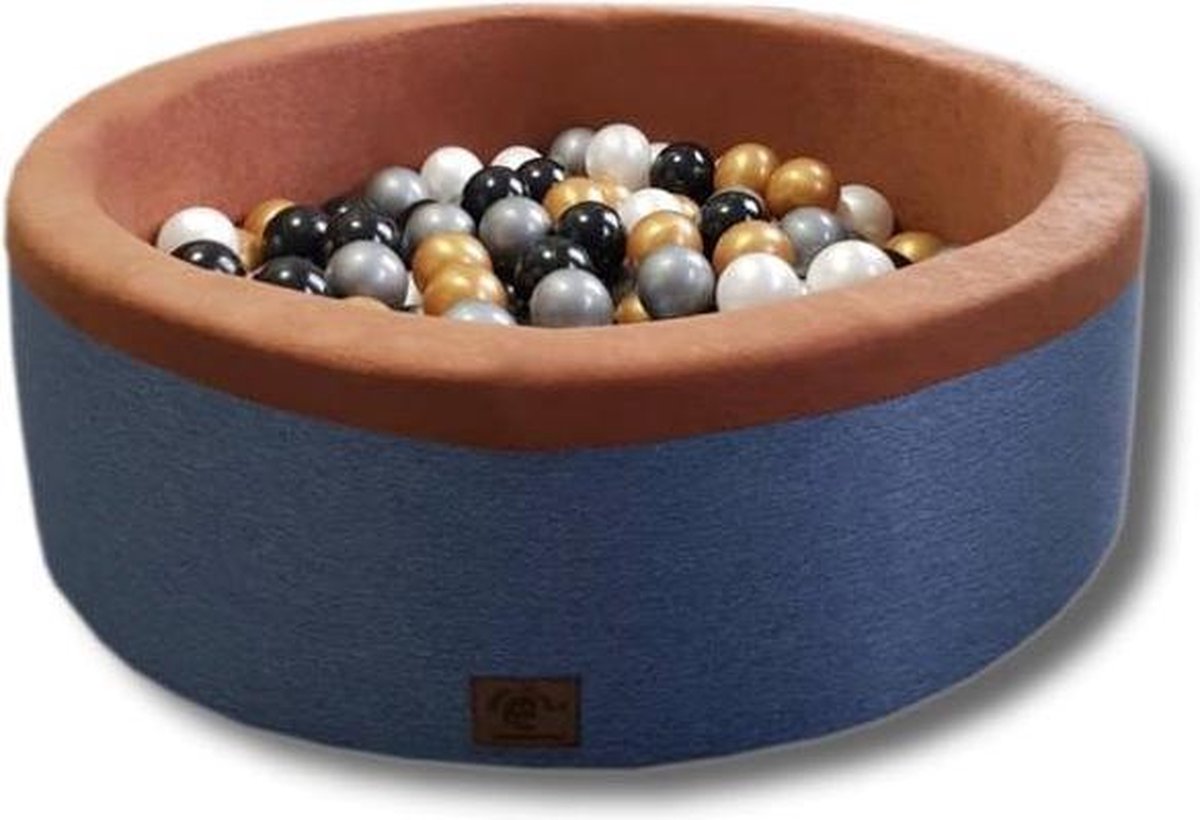 Blauwe ballenbad - stevige ballenbak - 90 x 40 cm - 200 ballen Ø 7 cm ...