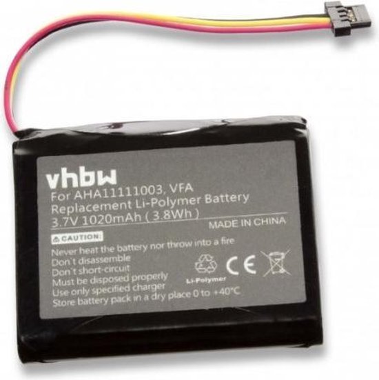 VHBW Accu Batterij TomTom VFA - 1020mAh | bol