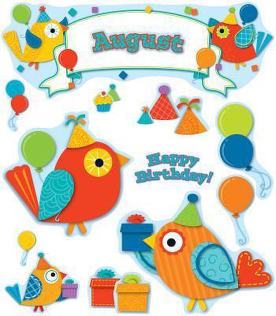 Boho Birds Birthday Bulletin Board Set | 9781483802183 | Boeken | bol.com