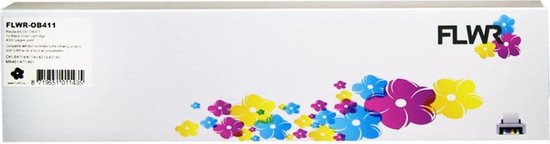 FLWR - Toner / 44574702 / Zwart - Geschikt voor Oki | bol