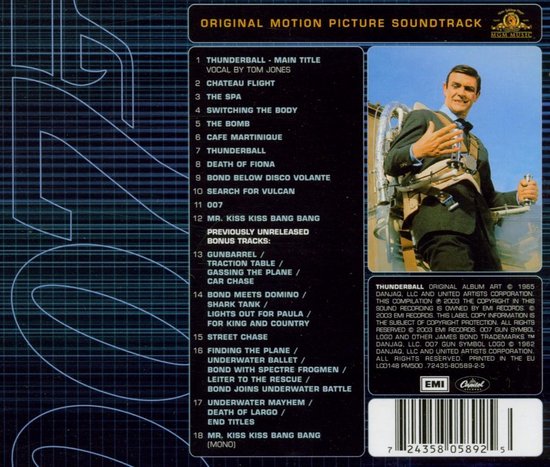 Thunderball, Original Soundtrack | CD (album) | Muziek | bol