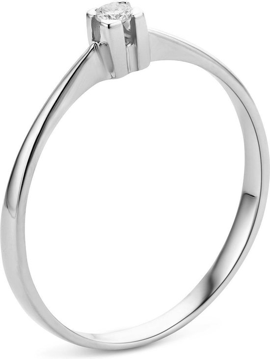 Majestine 9 Karaat Solitair Ring Witgoud (375) met Diamant 0.05ct maat ... Majestine 9 Karaat Solitair Ring Witgoud (375) met Diamant 0.05ct maat ...