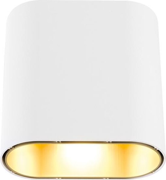 Modular Duell Wall LED (500lm) wandlamp wit/champagne | bol