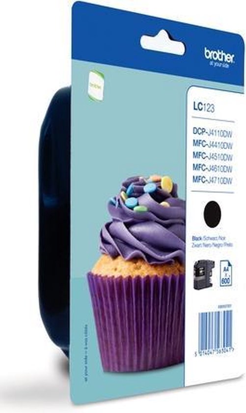 Brother LC-123BKBP inktcartridge 1 stuk(s) Origineel Zwart | bol.com
