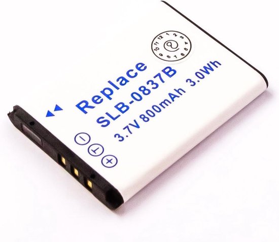 Battery similar SAMSUNG SLB-0837(B), Li-ion, 3,7V, 800mAh, 3,0Wh | bol.com
