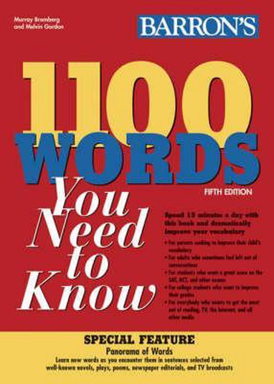 1100 Words You Need to Know | 9780764138645 | Murray Bromberg | Boeken ...