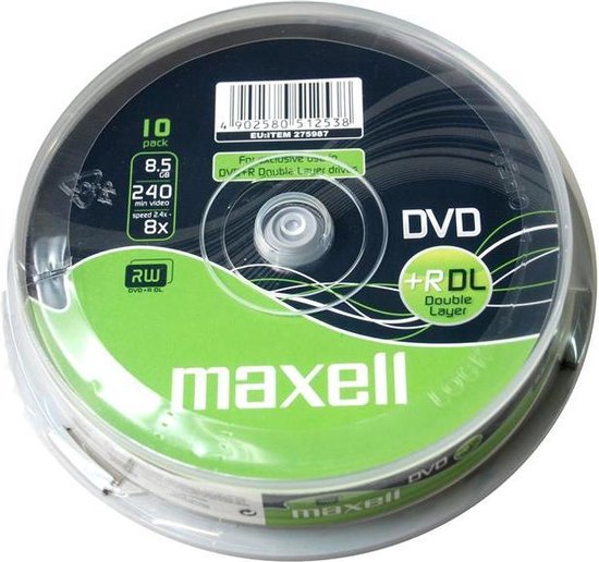 Maxell DVD+R DL 10 Pack | bol