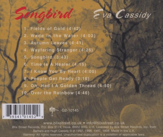 Songbird, Eva Cassidy | CD (album) | Muziek | bol.com