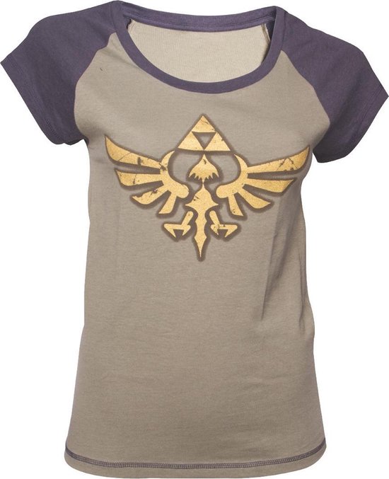 Zelda - Grey Melange Logo Female T-shirt - M | bol.com