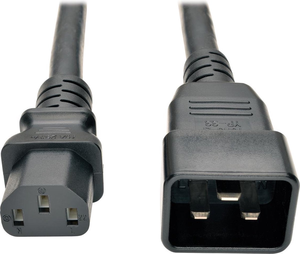 Tripp Lite P032-003 electriciteitssnoer Zwart 1 m C13 stekker C20 ...