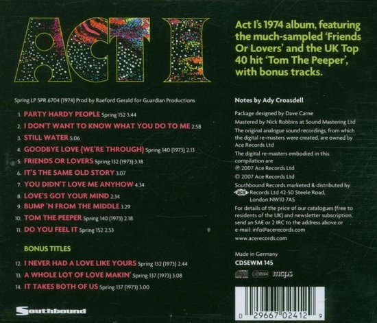Act 1, Act 1 | CD (album) | Muziek | bol.com