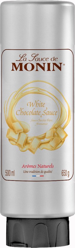 Monin Dessert Topping Witte chocolade - 50 cl (Voordeel Verpakking) | bol