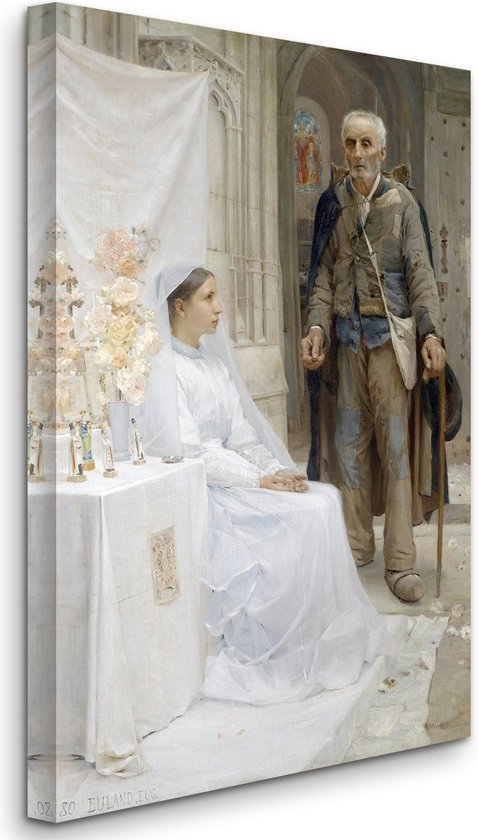 Jean Eugene Buland - Alms of a Beggar - Liefde van een bedelaar (1880) - 3:2 | bol