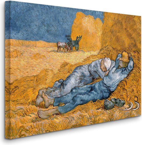 Vincent Van Gogh - Noon - Rest from Work - Middag - rust van het werk ...