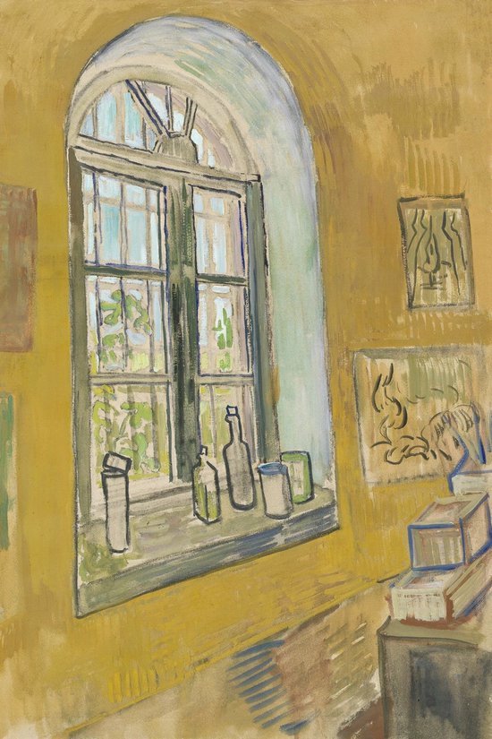 Vincent Van Gogh Window in the Studio - Raam in het atelier (1889) - 3: ...