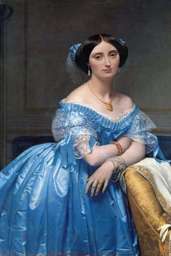 Jean-Auguste-Dominique Ingres - Portrait of Princess Albert de Broglie ...