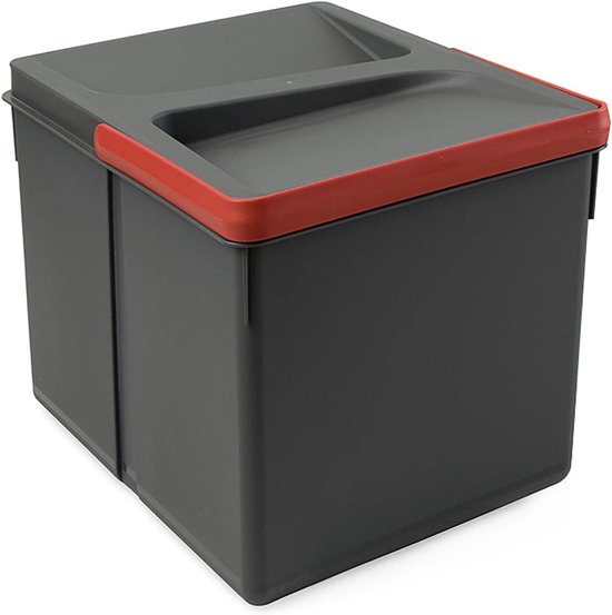 Afvalverzamelaar met Deksel - 12 Liter Container voor Afvalscheiding en ...