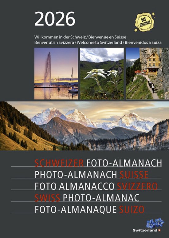 Schweizer Foto-Almanach 2026 - A5-formaat - Calendaria - Almanak - Kalender - Zwitserland | bol