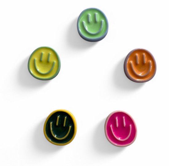 TLVX 5 stuks kleine Smileys Magneten 3D / Leuke Koelkast Magneten ...