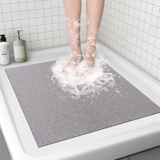 Antislip Douchemat Met Afvoer - Wasbare PVC Badmat Voor Binnendouche | bol