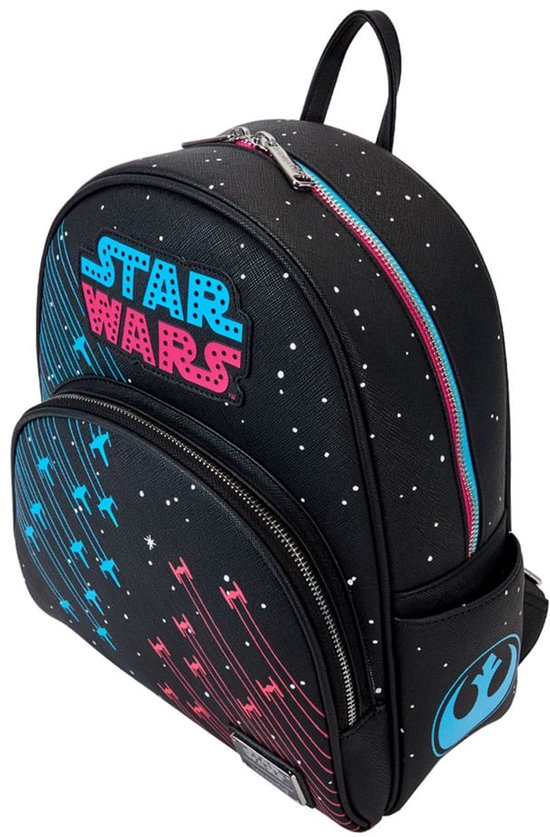 Loungefly Star Wars by Loungefly Backpack Mini Neon 70s Bags | bol