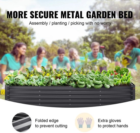 Kweekbak planten - Moestuinbak - Verhoogd bed - 240x120x60cm ...