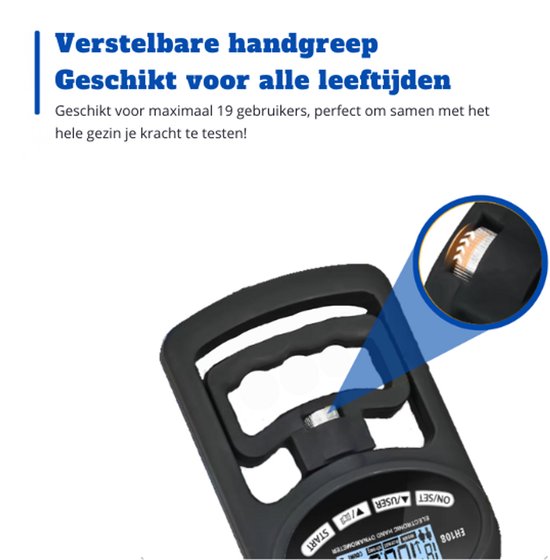 Hand Grip Tester - Digitale Grip tester met Scherm tot 120KG ...