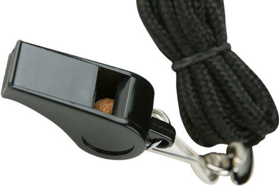 Scheidsrechter Fluit inclusief Koord - Zwart | bol
