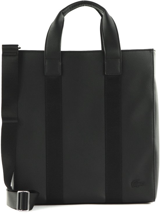LACOSTE Schoudertas Tabletzak met laptopvak Gael Vertical Tote Bag Noir ...