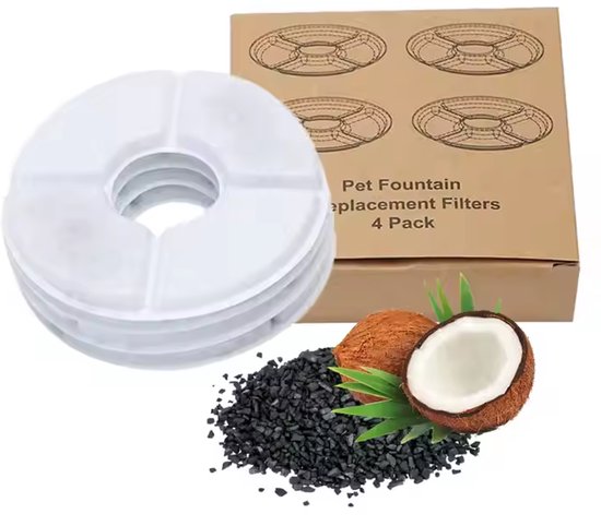 Drinkfontein Filters - Ronde Filters van Carbon - Kattenfontein ...