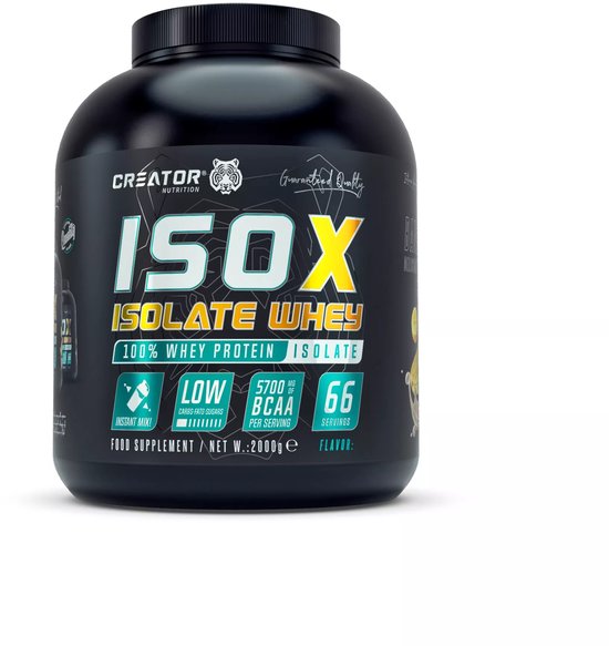 Creator - isox-whey protein isolate - Banana - Proteine poeder - Eiwit shake -... | bol
