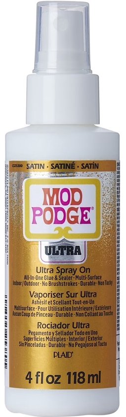 Mod Podge ultra spray - satin 118 ml | bol