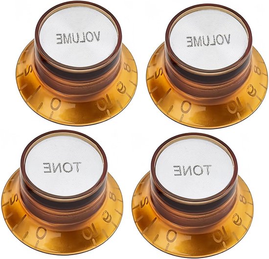 Top Hat Knobs Speed Control Knobs 2 Volume 2 Tone Compatible Les Paul 5921