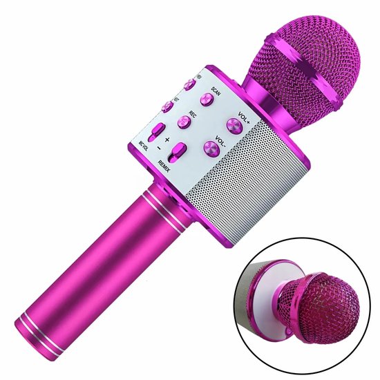 Karaoke Microfoon - Draadloze microfoon - Zingen - Karaoke - Bluetooth microfoon -... | bol