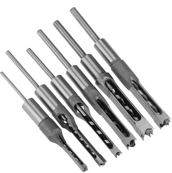 6 stuks vierkante boor voor bedane boren - vierkant gat - HRC48-50 ...