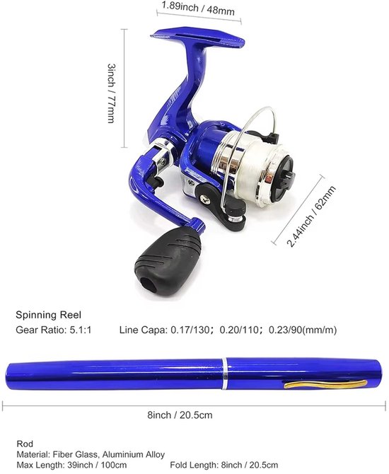 Jaszak Formaat Vishengel - Vissen - Mini - Klein - Hengel - Werphengel ...