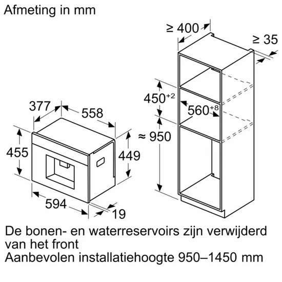 Siemens iQ700 Inbouw Espressomachine - autoMilk Clean - Home Connect ...